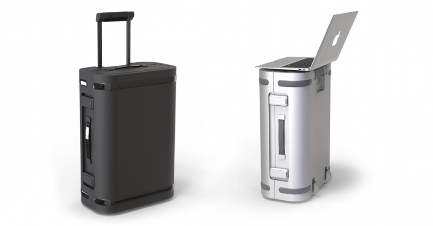 This Genius Suitcase is Also a Desk - Destination Tips